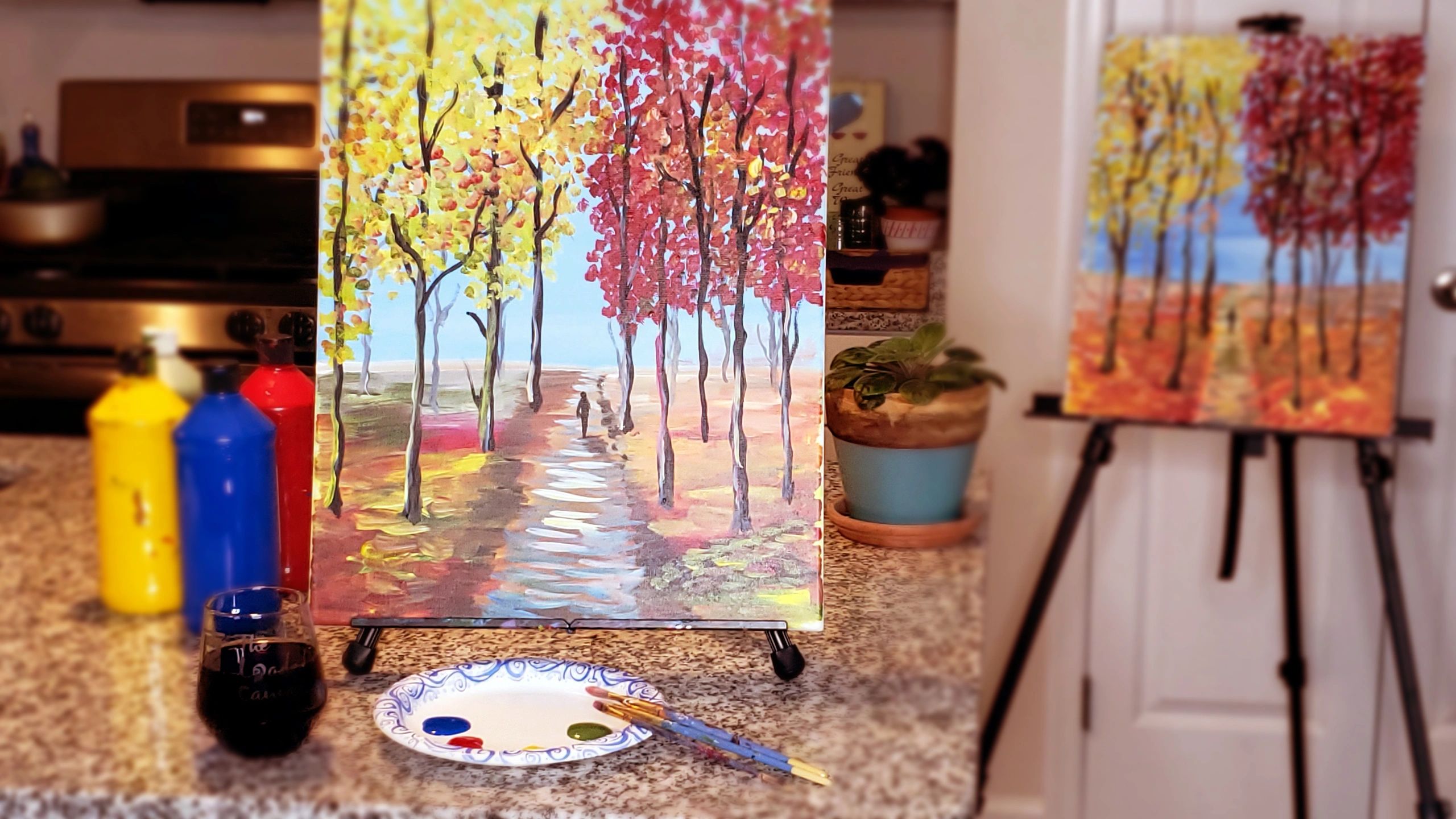 Virtual sip and paint